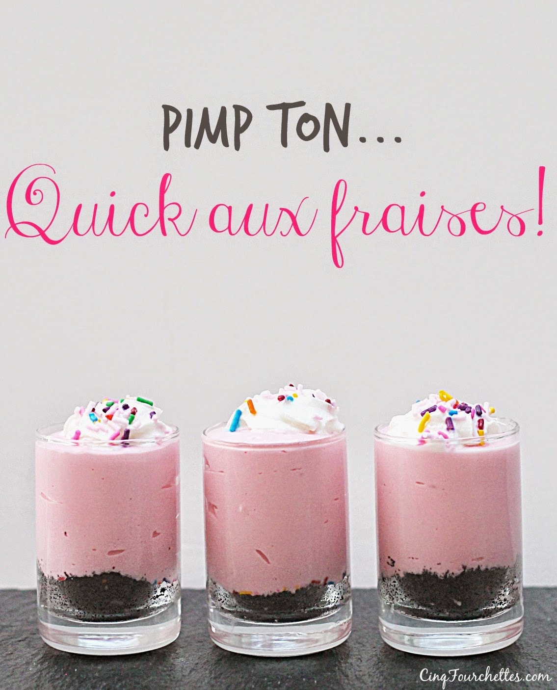 Gâteau au fromage au milkshake aux fraises » Cinq Fourchettes