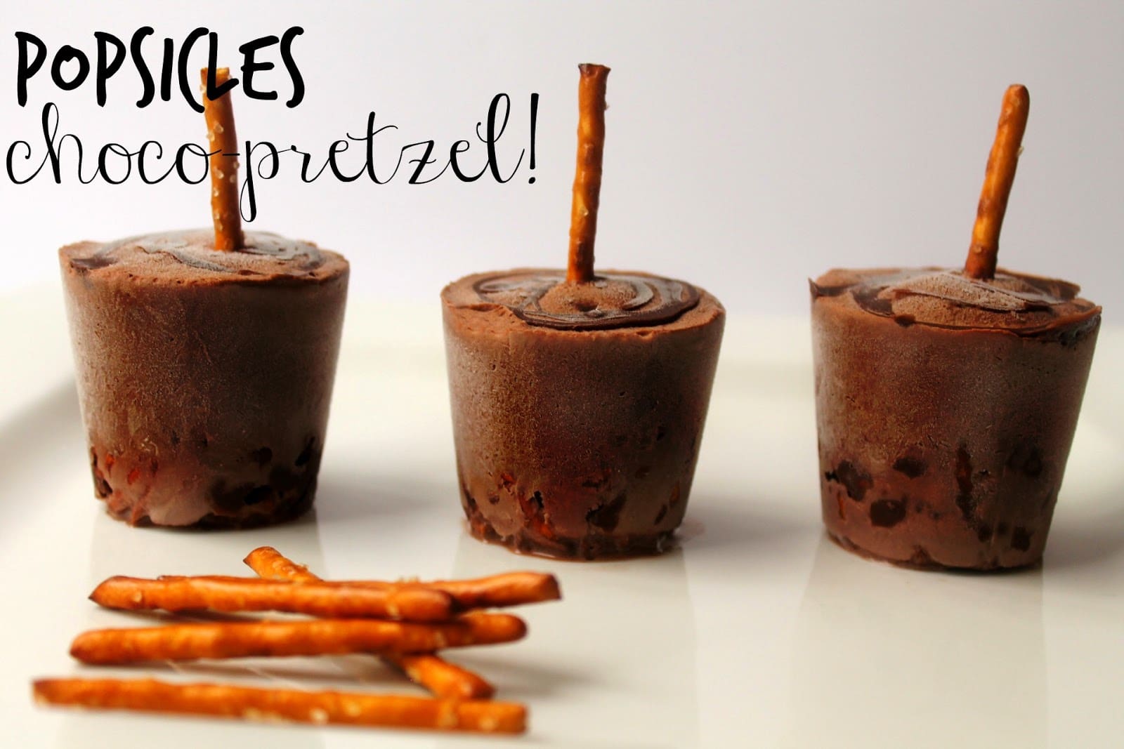 Popsicles choco-pretzel » Cinq Fourchettes