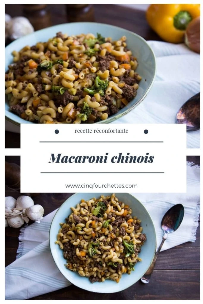 Macaroni chinois réconfortant » Cinq Fourchettes