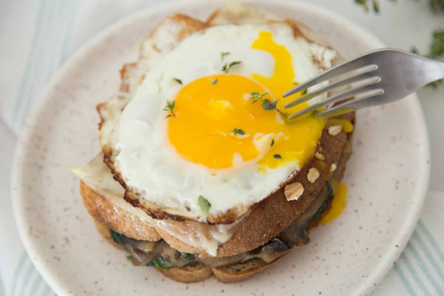 Croque-madame santé » Cinq Fourchettes