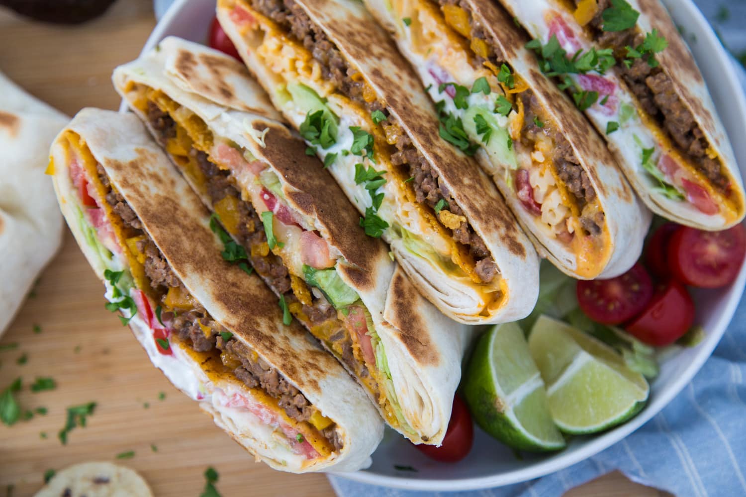 Crunch wrap style tex-mex » Cinq Fourchettes