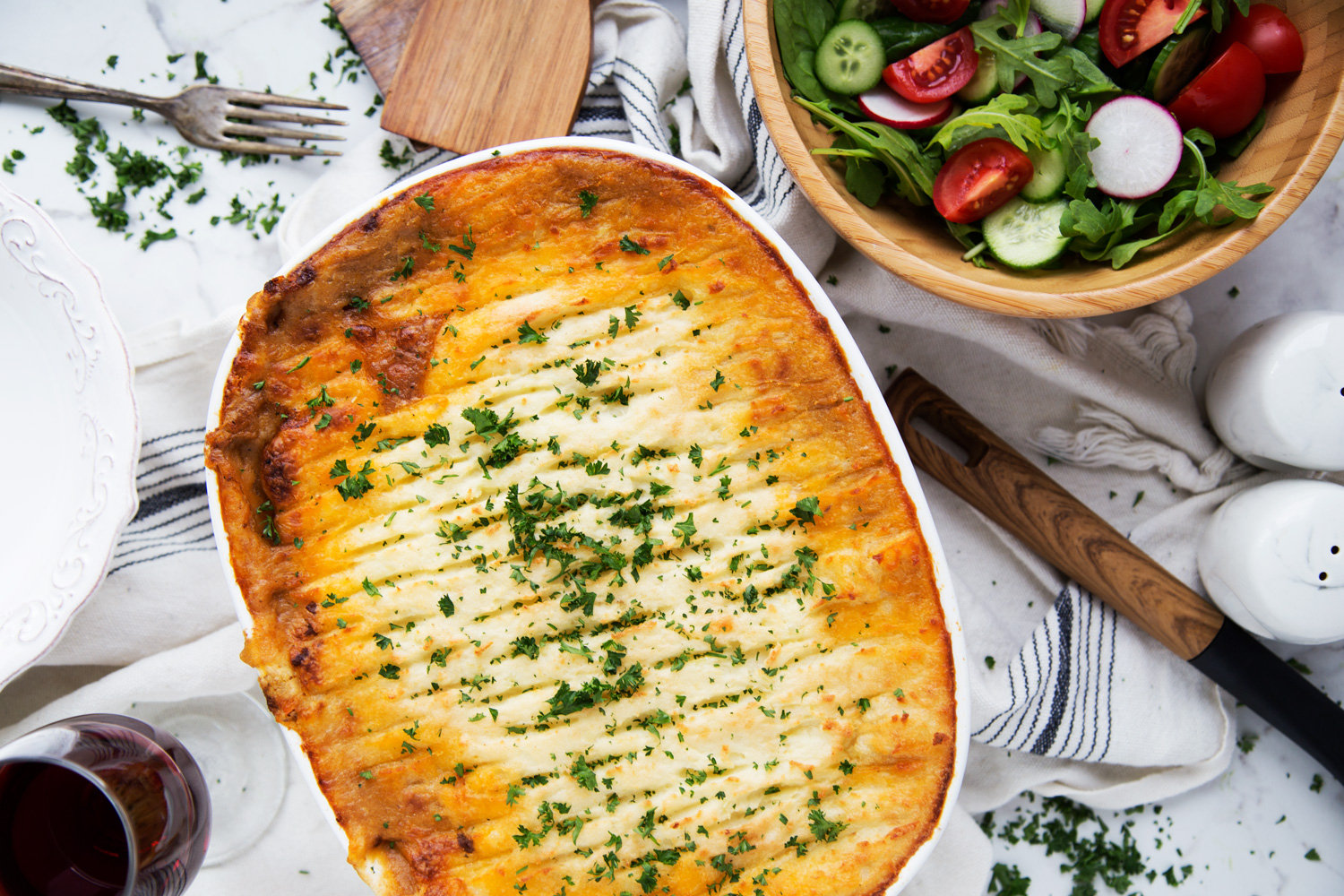 Casserole au boeuf style cottage pie » Cinq Fourchettes