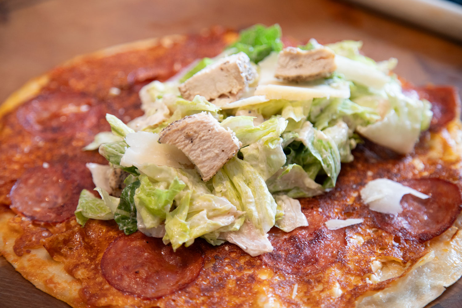 Wrap pizza césar : quand deux classiques se retrouvent » Cinq Fourchettes